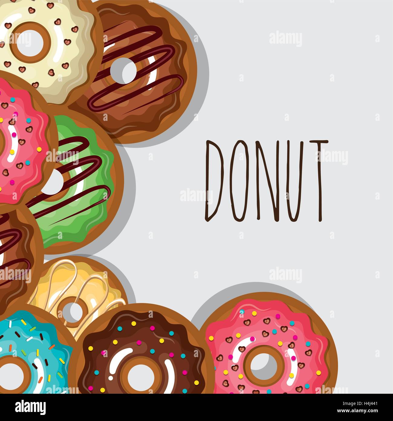 sweet donuts design Stock Vector Image & Art - Alamy