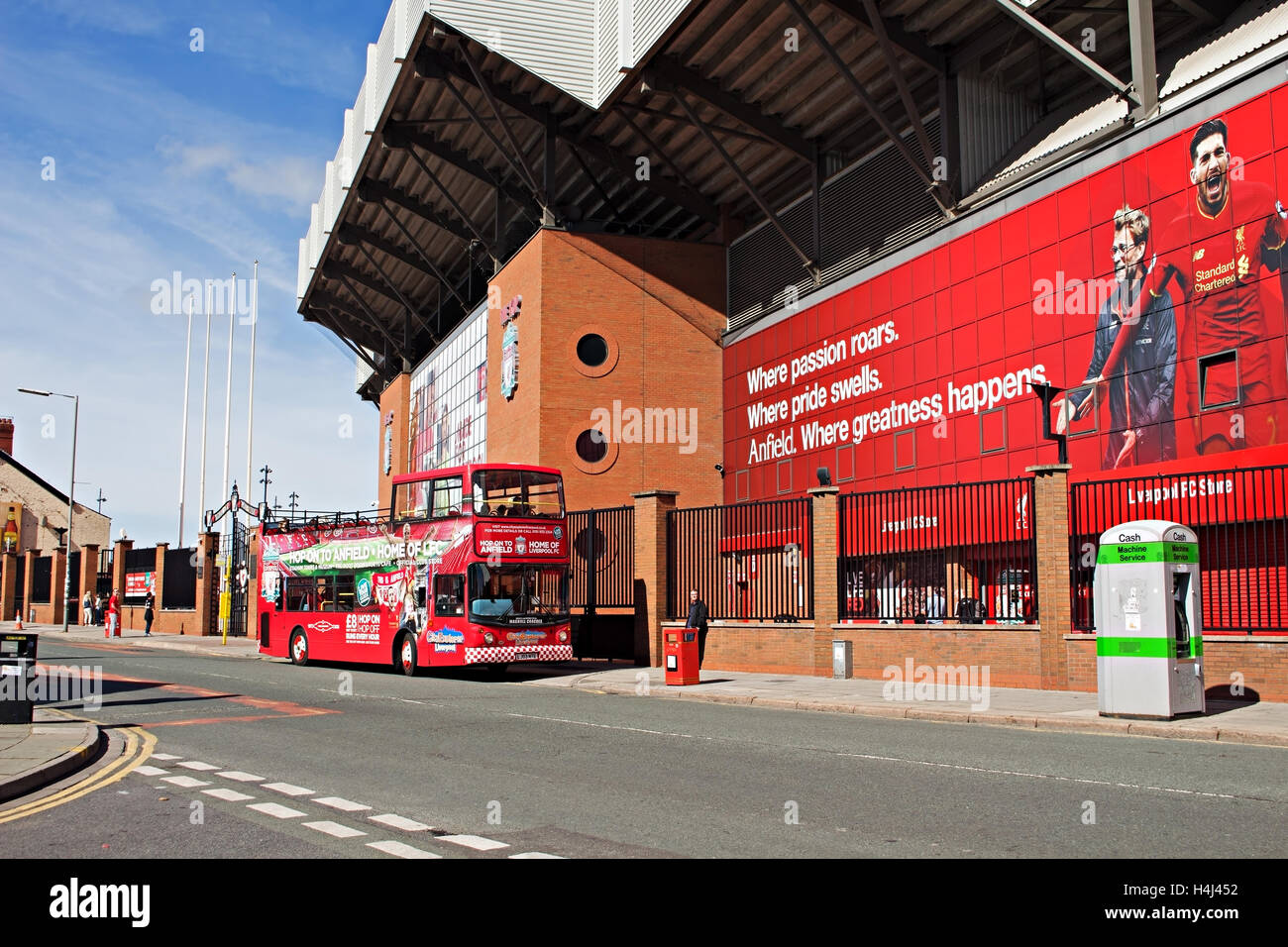 Liverpool Football Club Kop entrance with City Explorer Anfield Tour ...