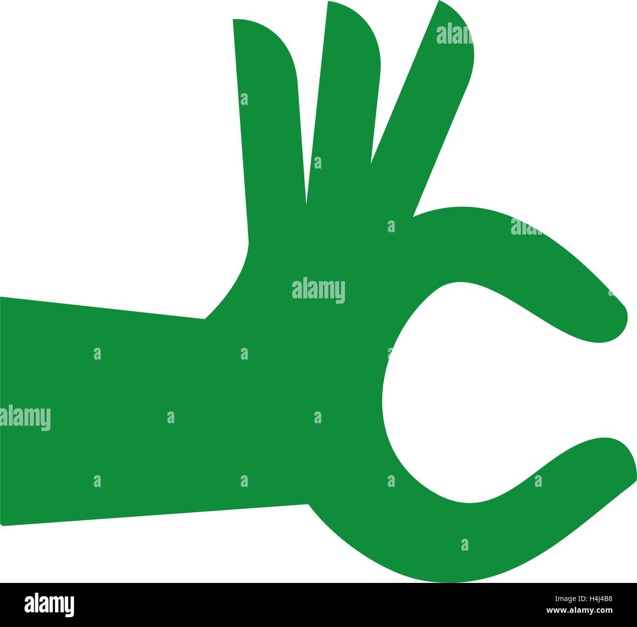 hand human silhouette ecology symbol Stock Vector Image & Art - Alamy