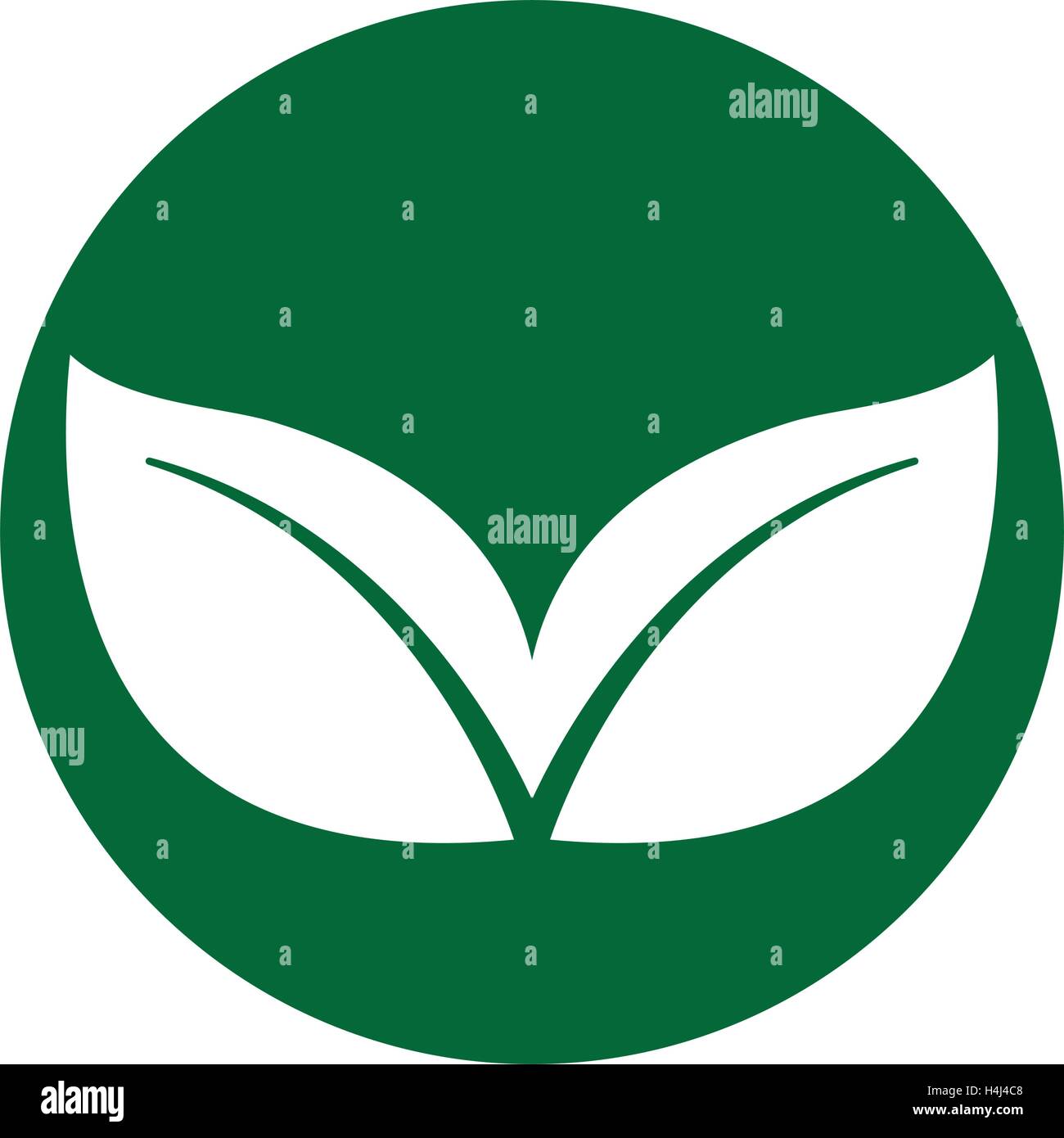 leafs plant ecology symbol Stock Vector Image & Art - Alamy