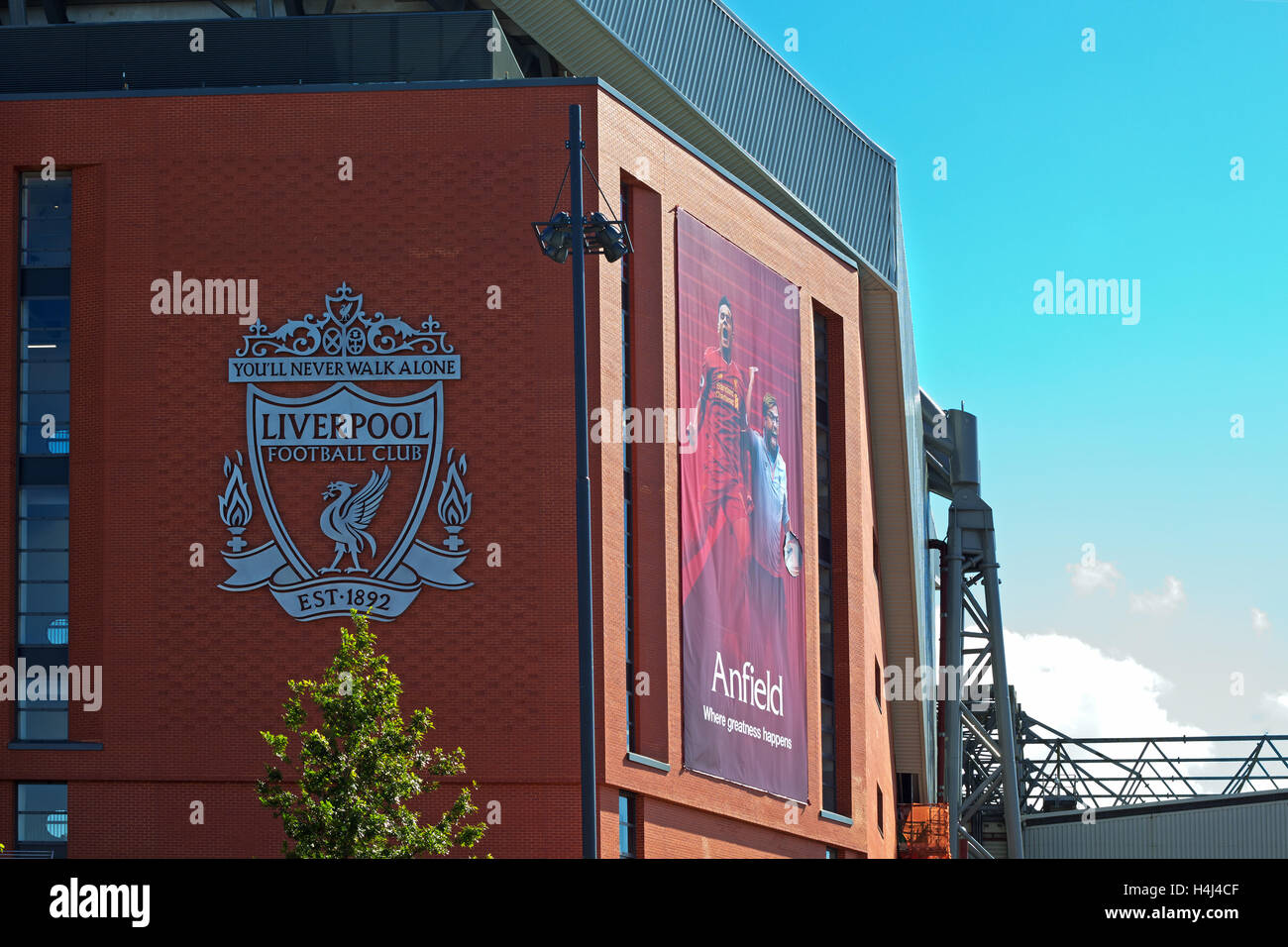 Liverpool Football Club's new £114 million stand nearing completion ...