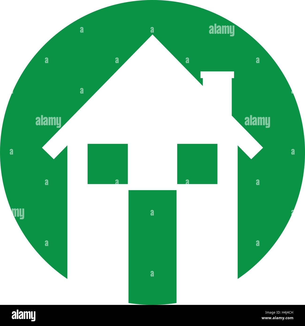 eco house isolated icon Stock Vector Image & Art - Alamy