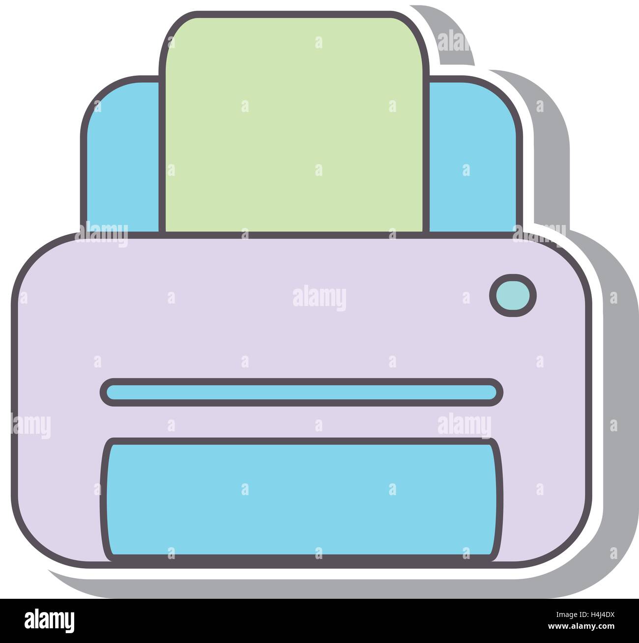 printer machine design Stock Vector Image & Art - Alamy