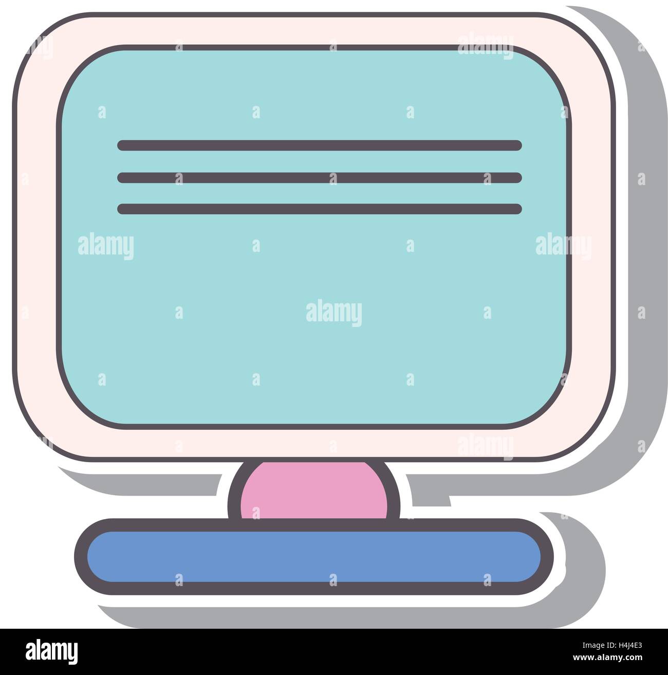 monitor computer device Stock Vector Image & Art - Alamy