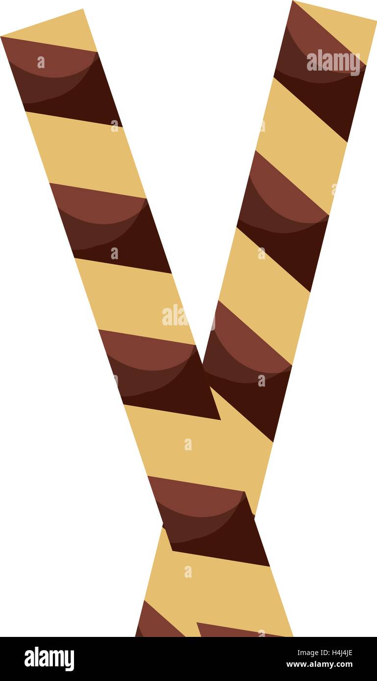 Cream wafer rolls Stock Vector Images - Alamy