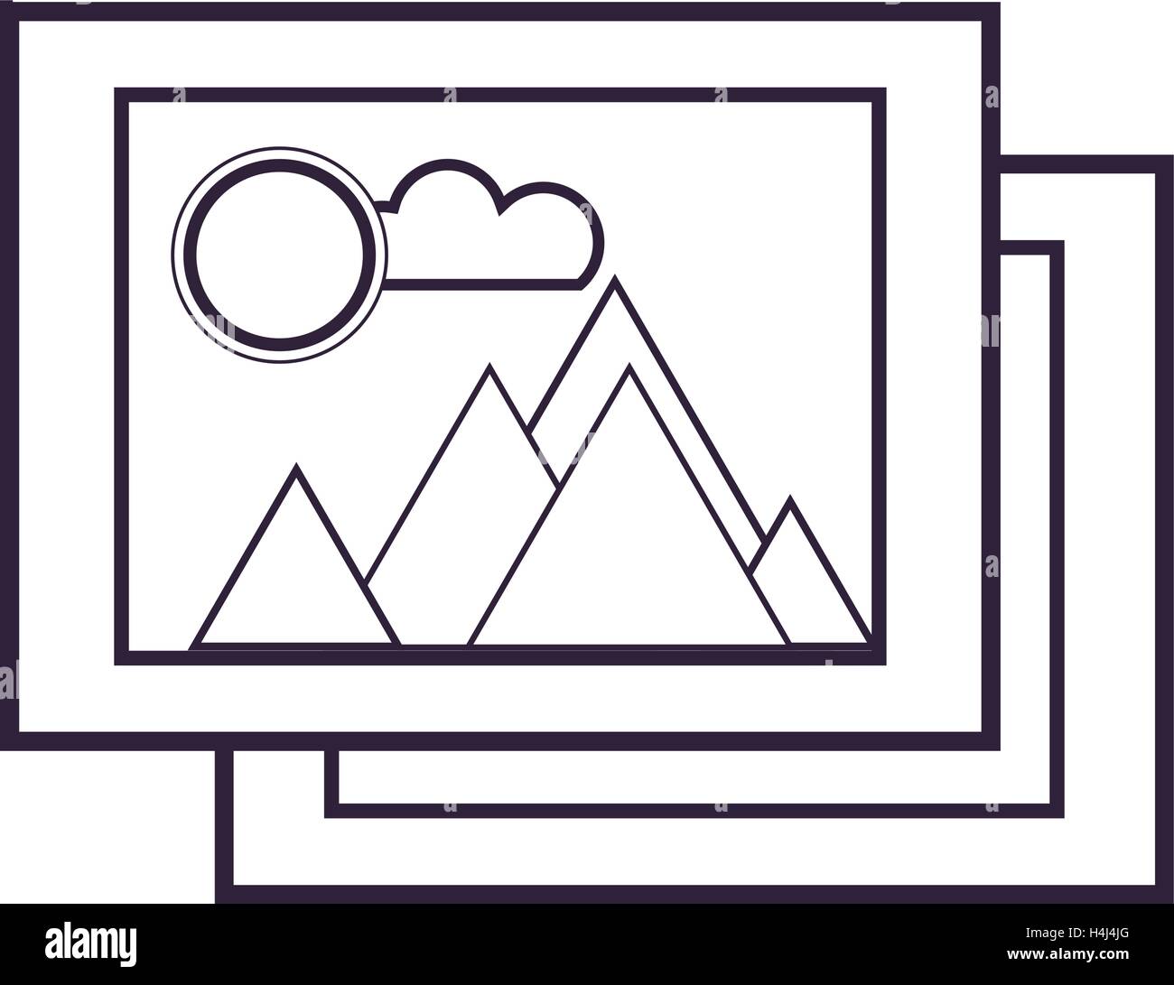 picture icon design Stock Vector Image & Art - Alamy