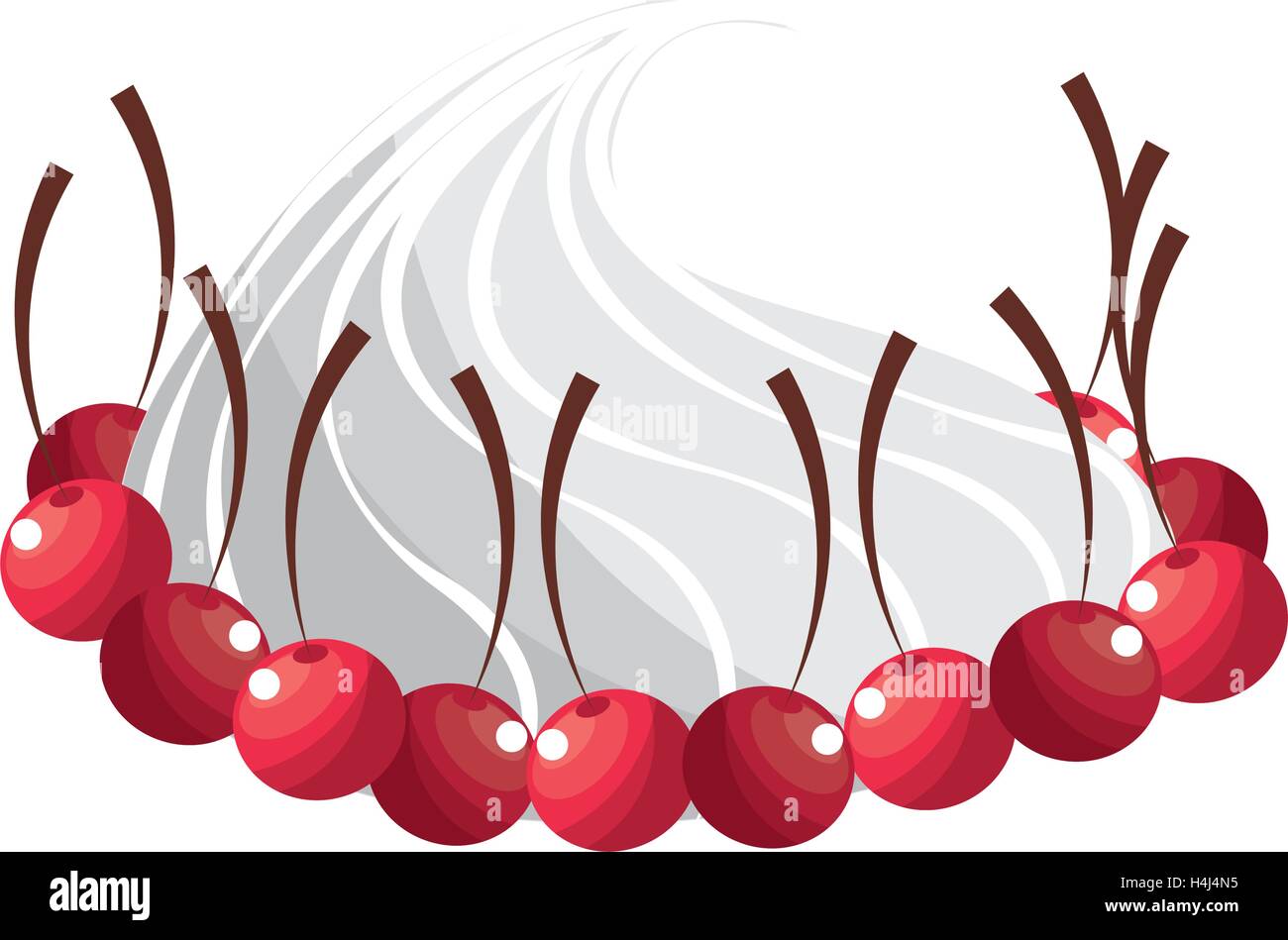 sweet delicious cream icon Stock Vector Image & Art - Alamy