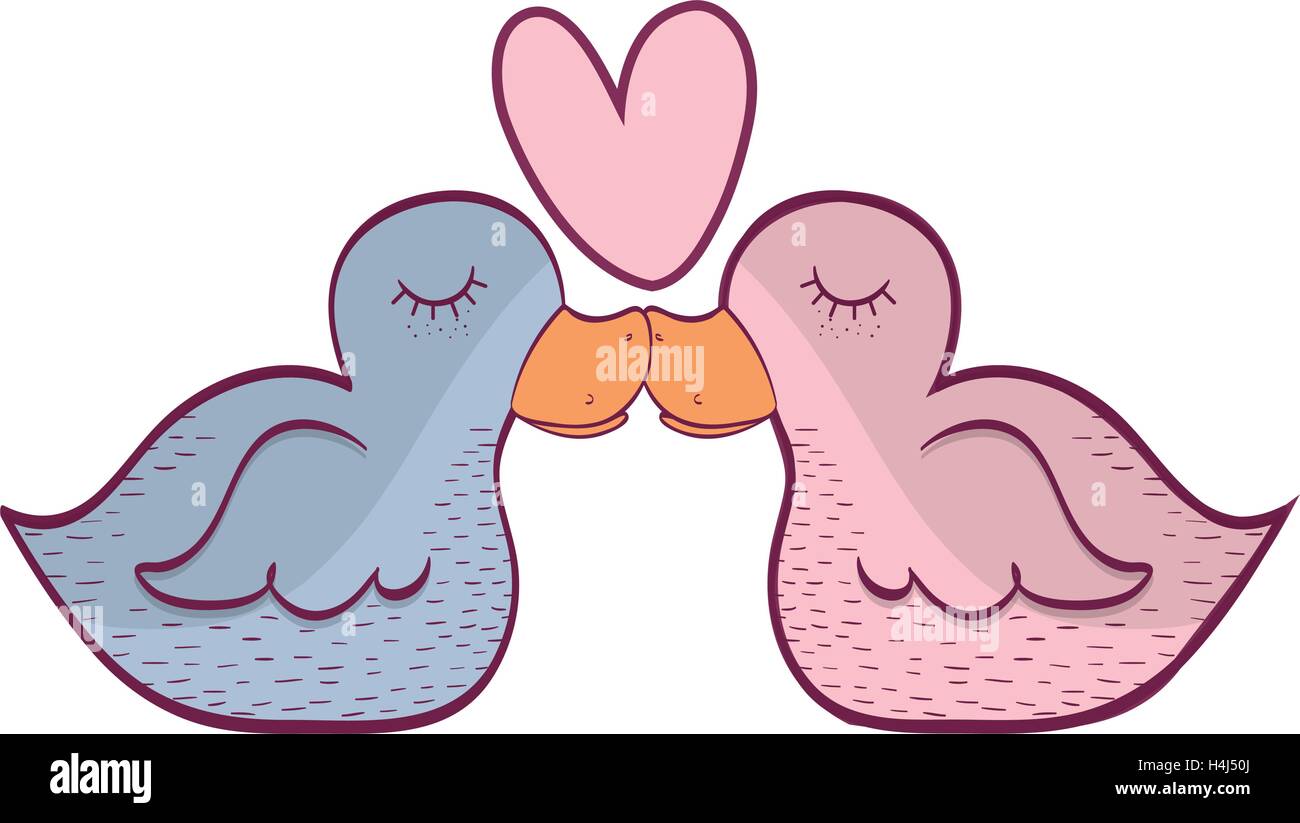 duck love couple Stock Vector Image & Art - Alamy