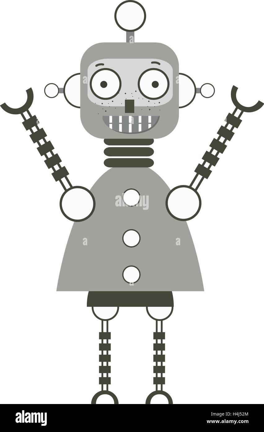 happy robot toy Stock Vector Image & Art - Alamy