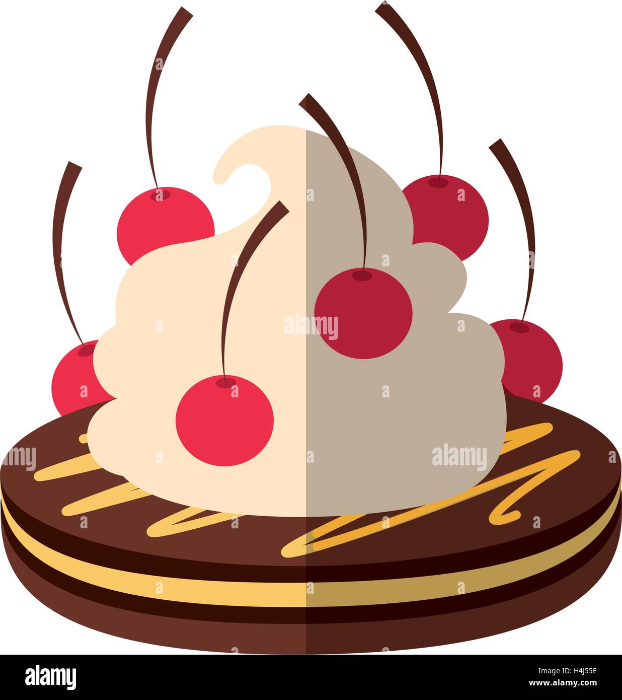 cookies and cream sweet icon Stock Vector Image & Art - Alamy