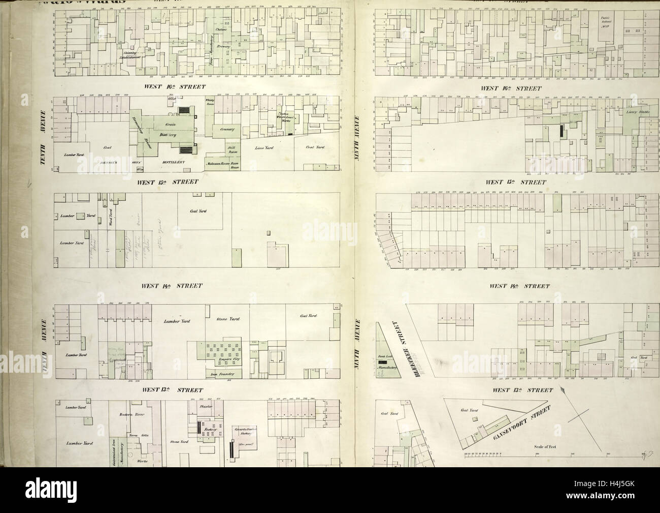 Plate 71: Map bounded by West 17th Street, Eighth Avenue, Gansevoort ...