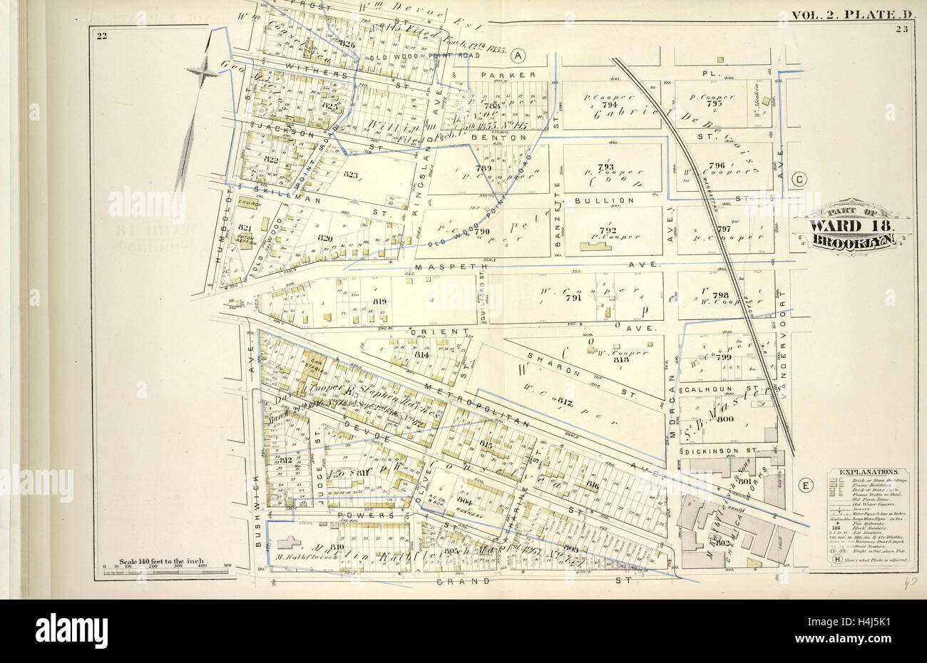 Kingsland map hi-res stock photography and images - Alamy