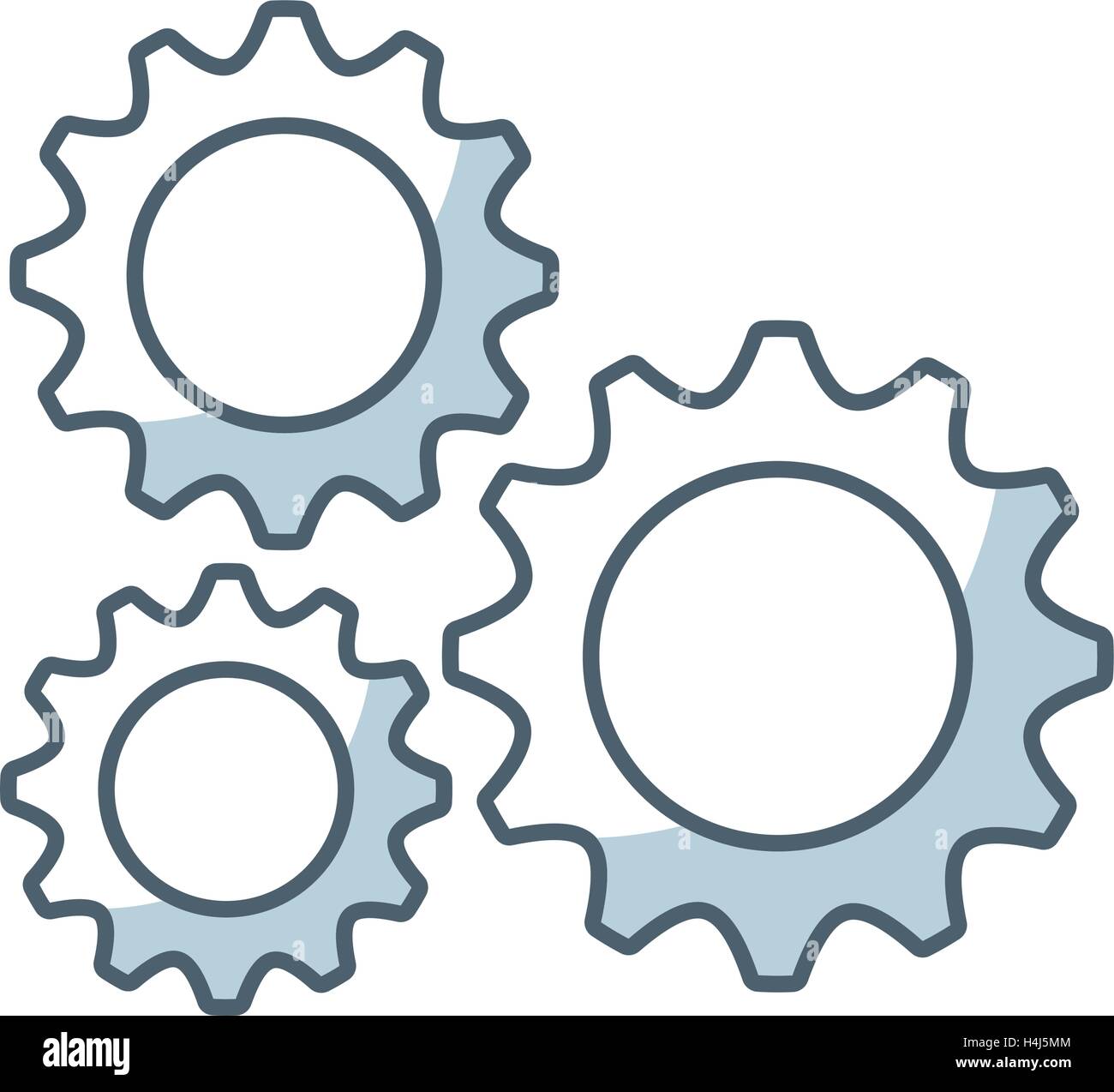 gears settings flat icon Stock Vector Image & Art - Alamy