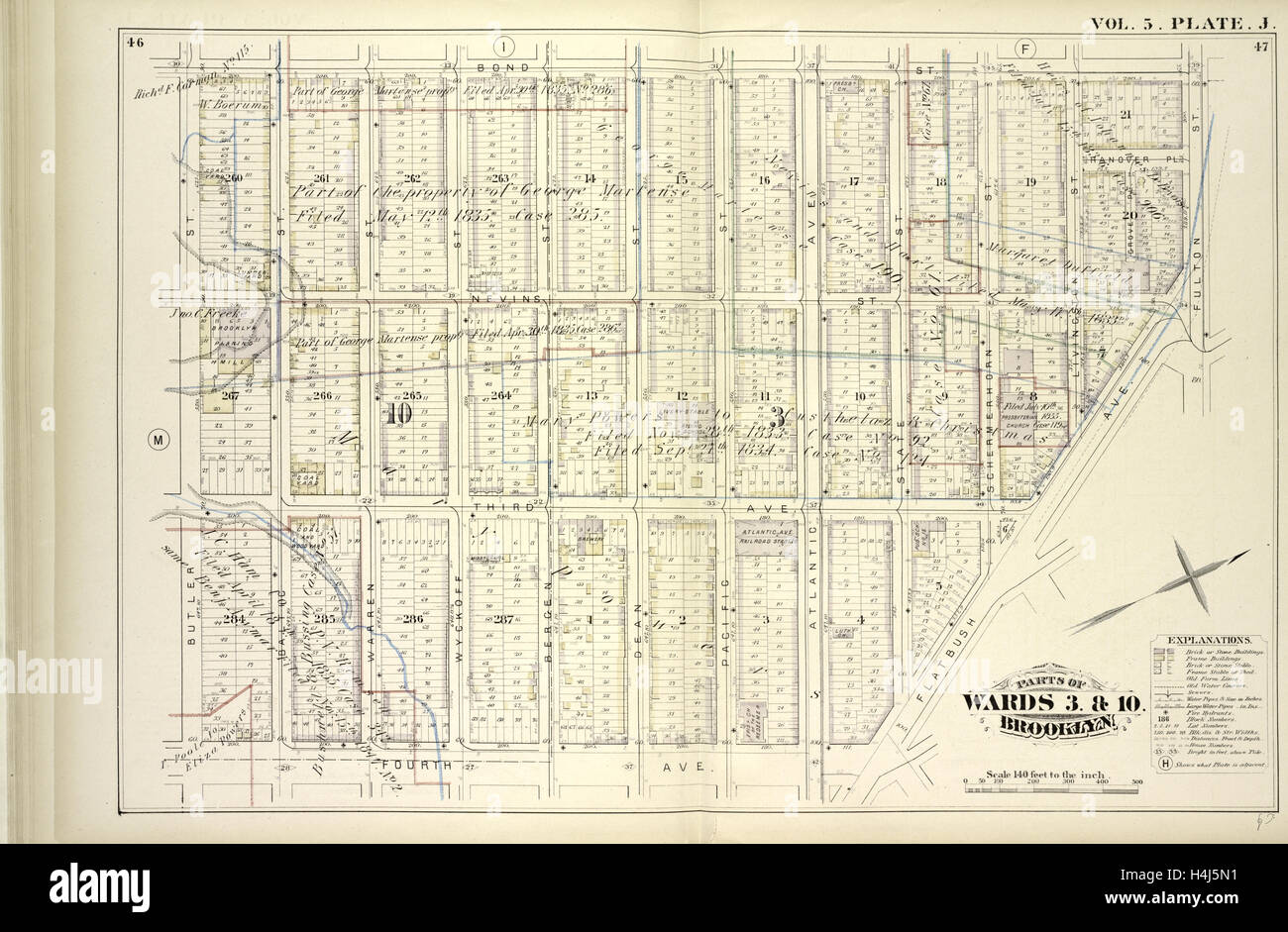 Old map of flatbush hi-res stock photography and images - Alamy