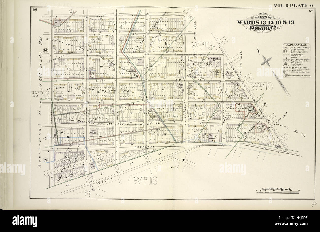 Vol. 6. Plate, O. Map bound by Grand St., Eleventh St., S.2nd St ...