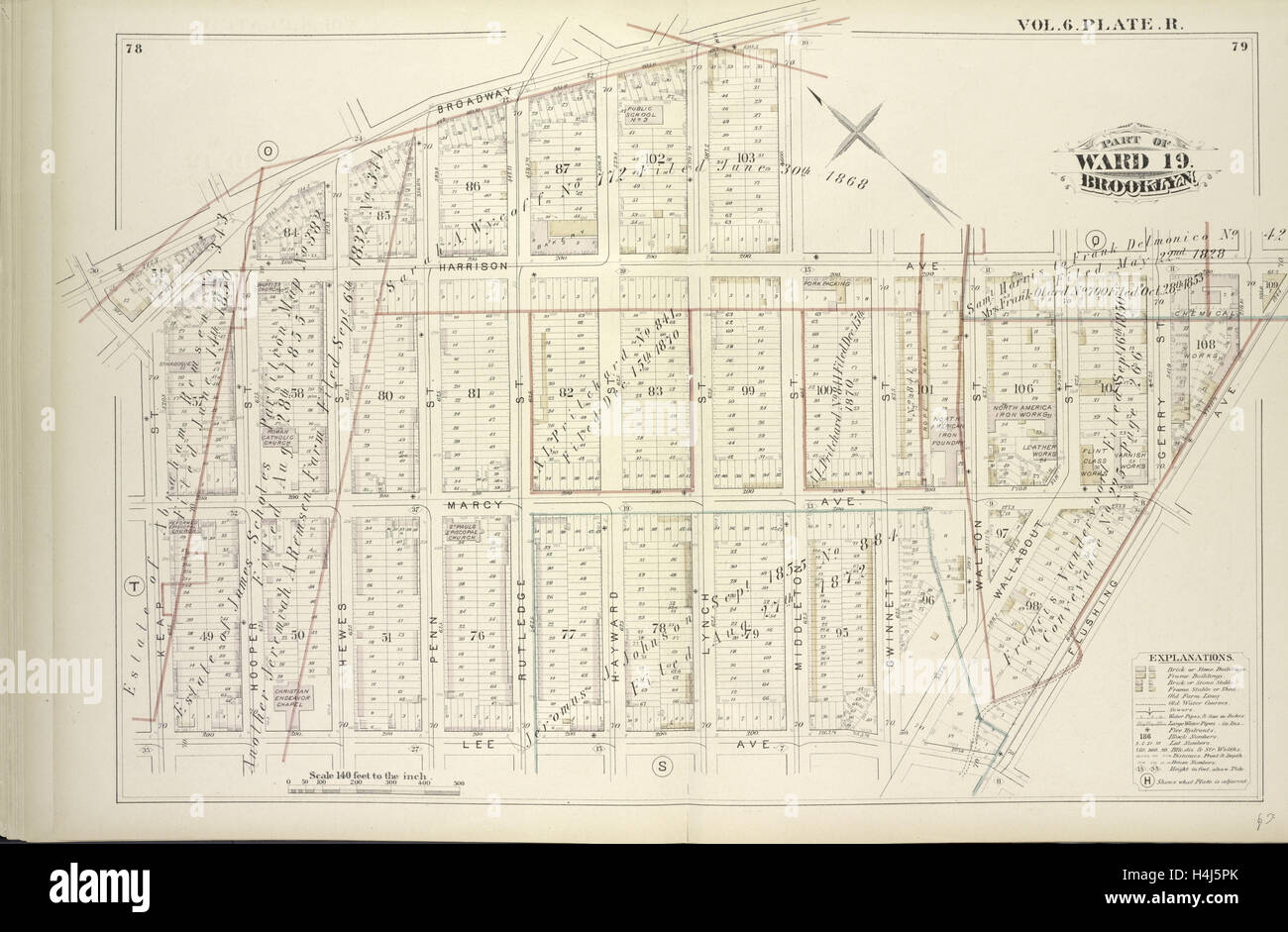 Map of harrison hi-res stock photography and images - Alamy