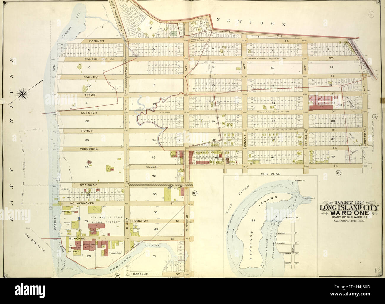 Long island road map hi-res stock photography and images - Alamy