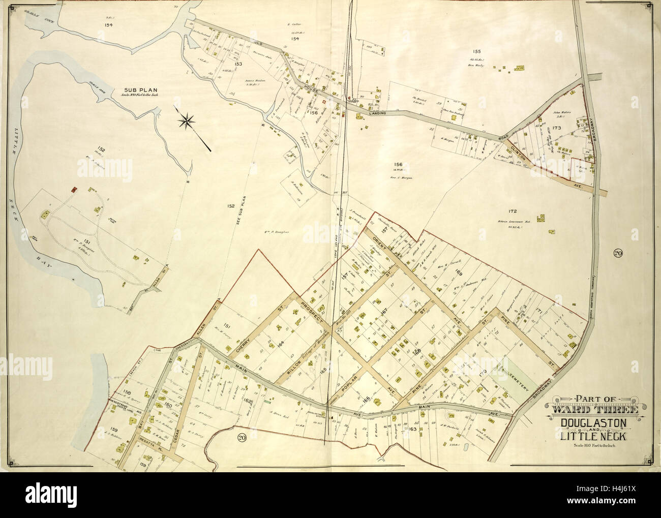 Queens, Vol. 3, Double Page Plate No. 21; Part of ward Three Sub Plan ...