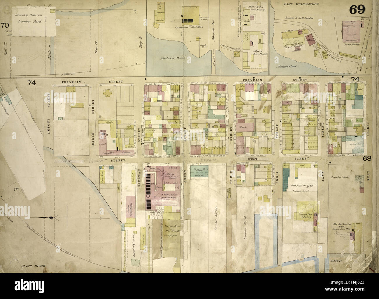 Brooklyn, Vol. 4, Double Page Plate No. 69; Map bounded by Bell St ...