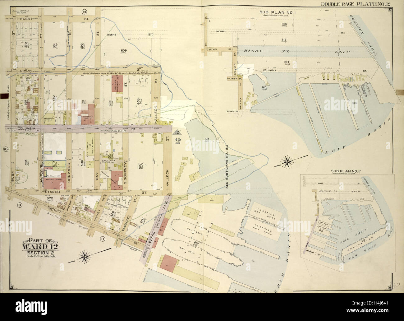 Brooklyn, Vol. 1, Double Page Plate No. 12; Part of Ward 12, Section 2 ...