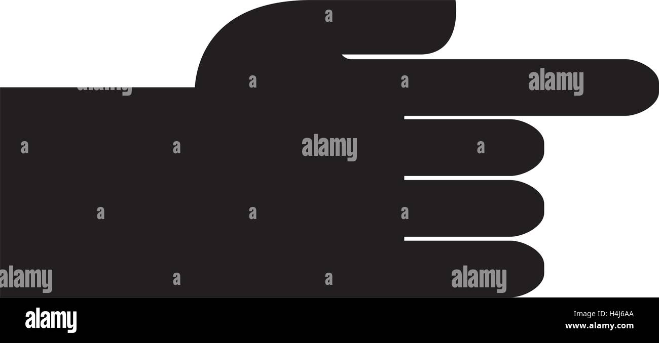 hand human flat line icon Stock Vector Image & Art - Alamy
