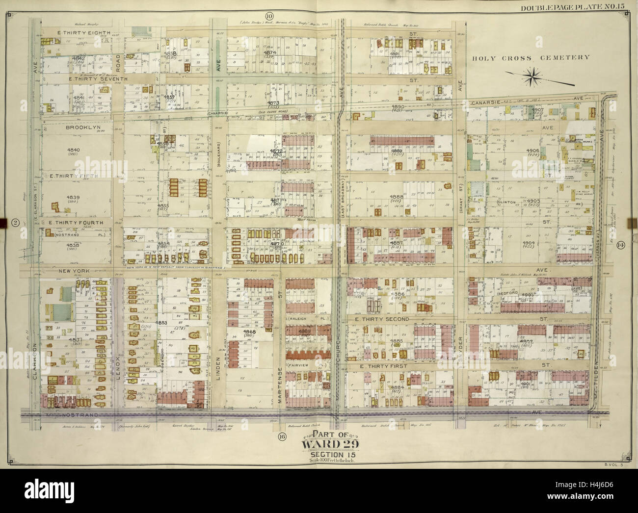 Brooklyn, Vol. 5, Double Page Plate No. 15; Part of Ward 29, Section 15 ...