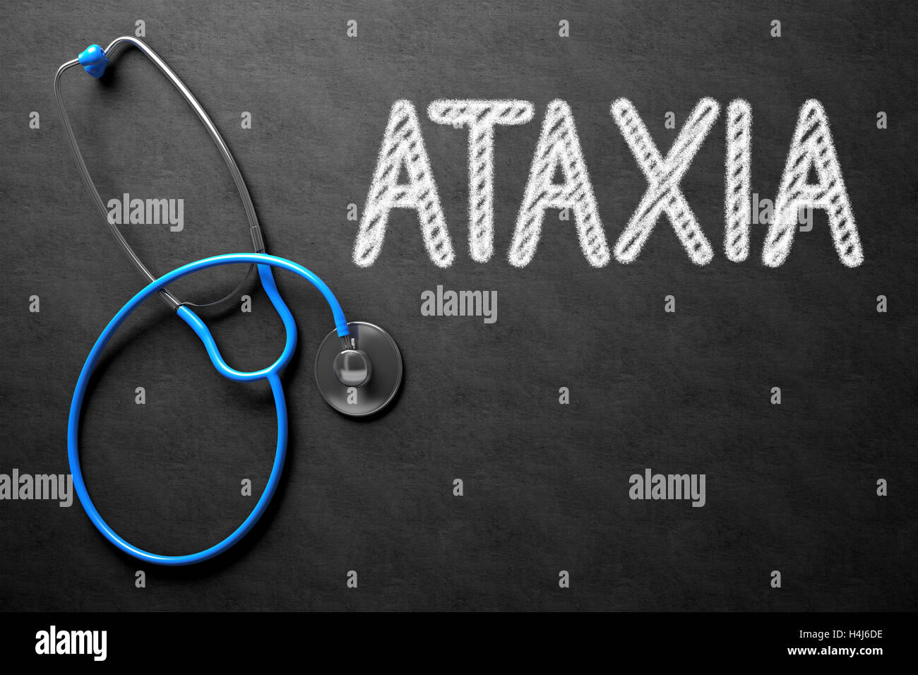 Ataxia on Chalkboard. 3D Illustration Stock Photo - Alamy