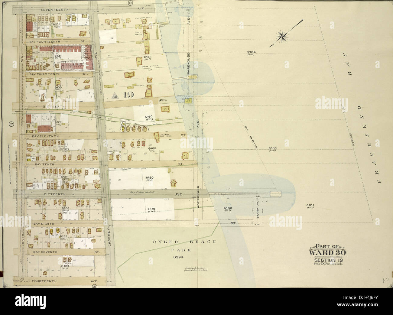 Brooklyn, Vol. 6, Double Page Plate No. 33; Part of Ward 30, Section 19 ...