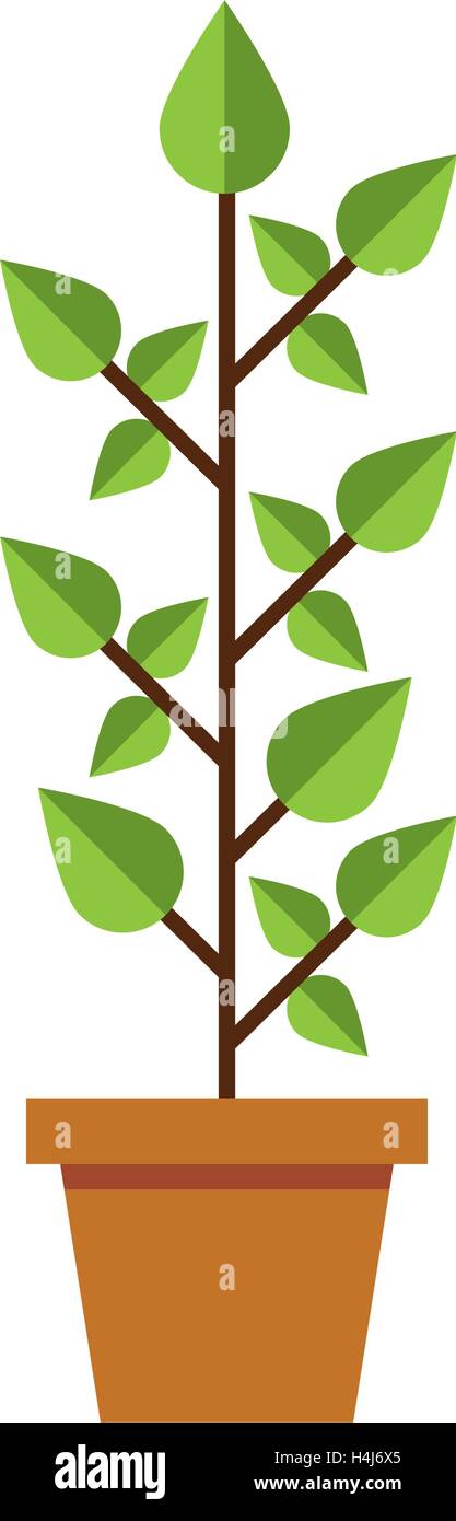 leafs plant ecology symbol Stock Vector Image & Art - Alamy