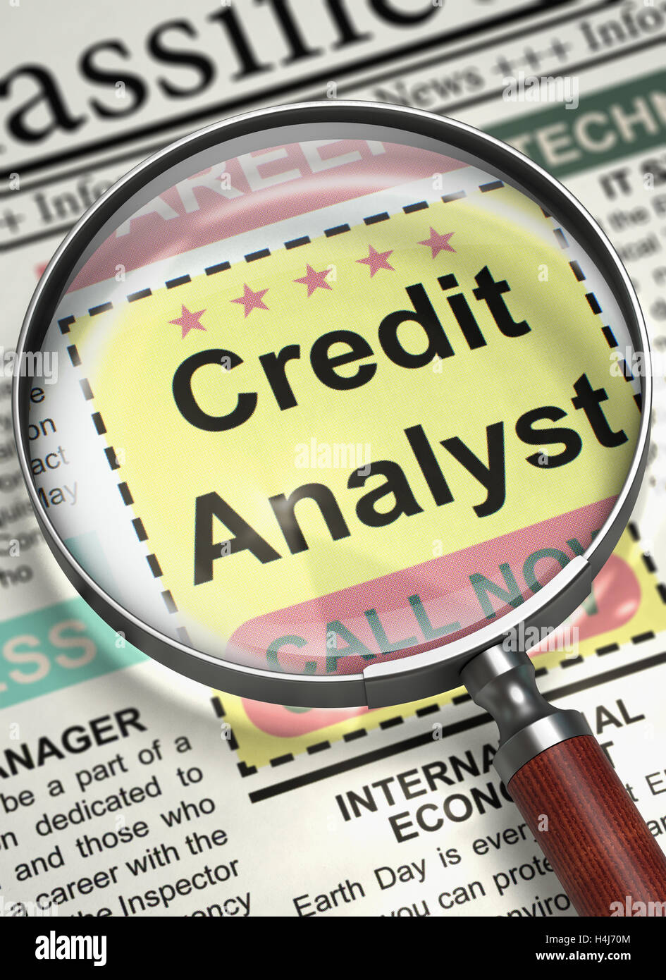 We're Hiring Credit Analyst. 3D Stock Photo - Alamy
