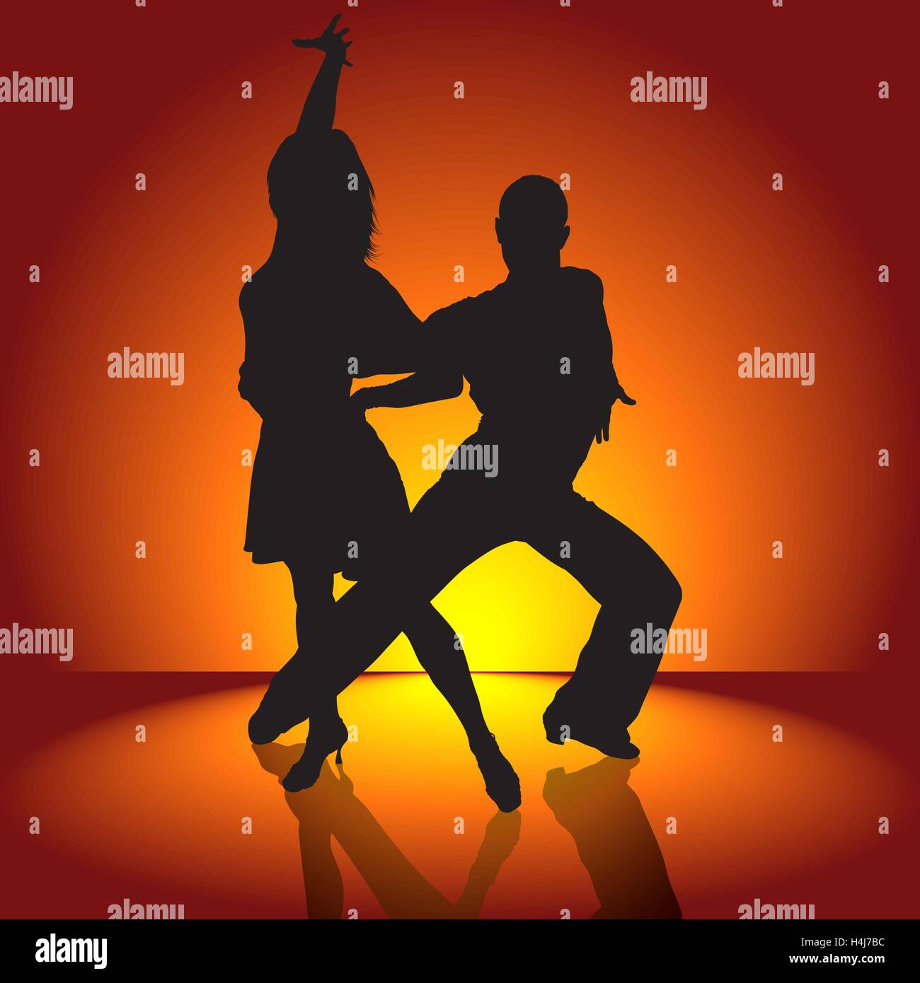 Latin Dance Couple Stock Vector Image & Art - Alamy