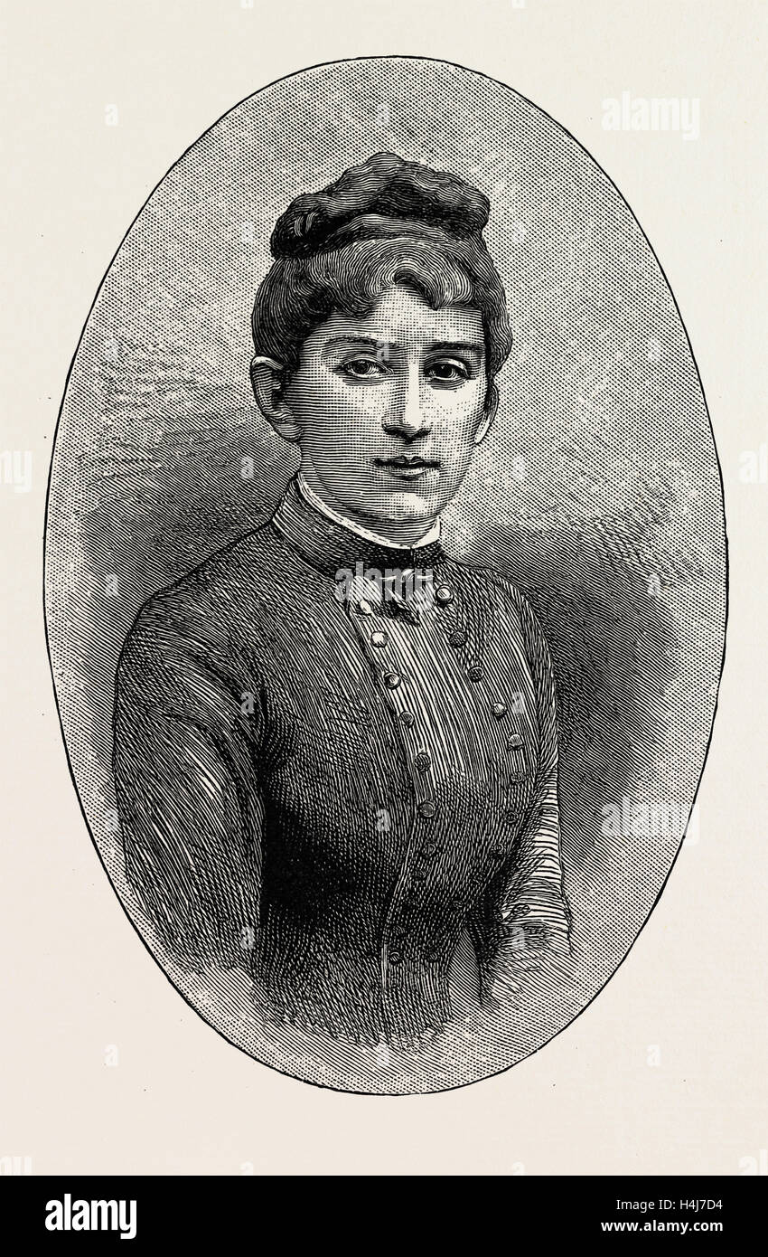 PRINCESS MILITZA OF MONTENEGRO, 1889 Stock Photo - Alamy