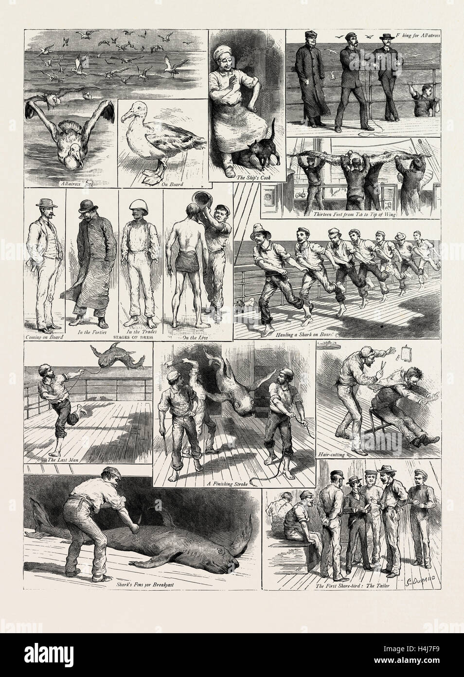 NOTES OF A LONG SEA VOYAGE, 1889 Stock Photo - Alamy