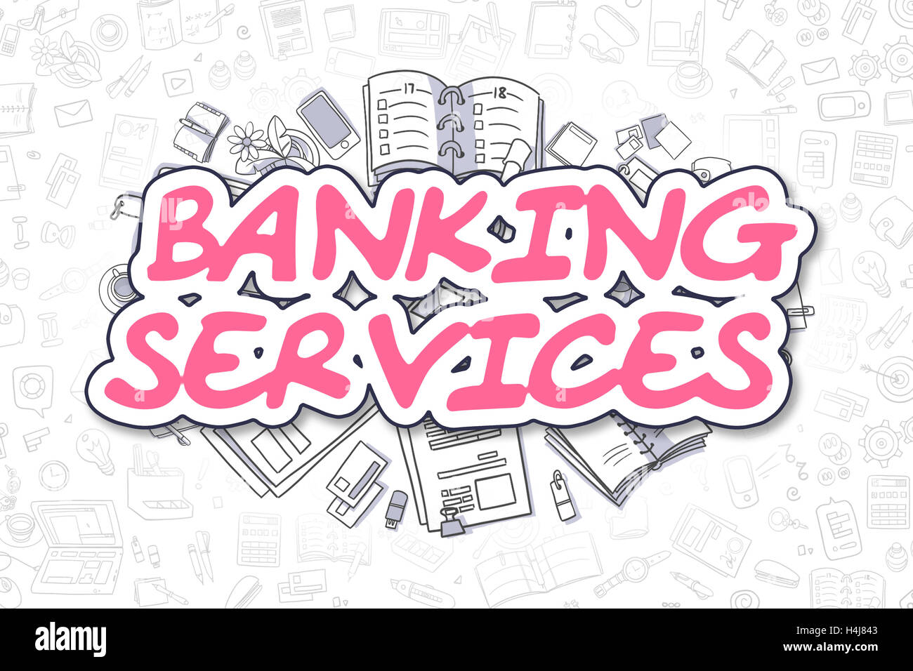 Financial services concept bank Cut Out Stock Images & Pictures - Alamy