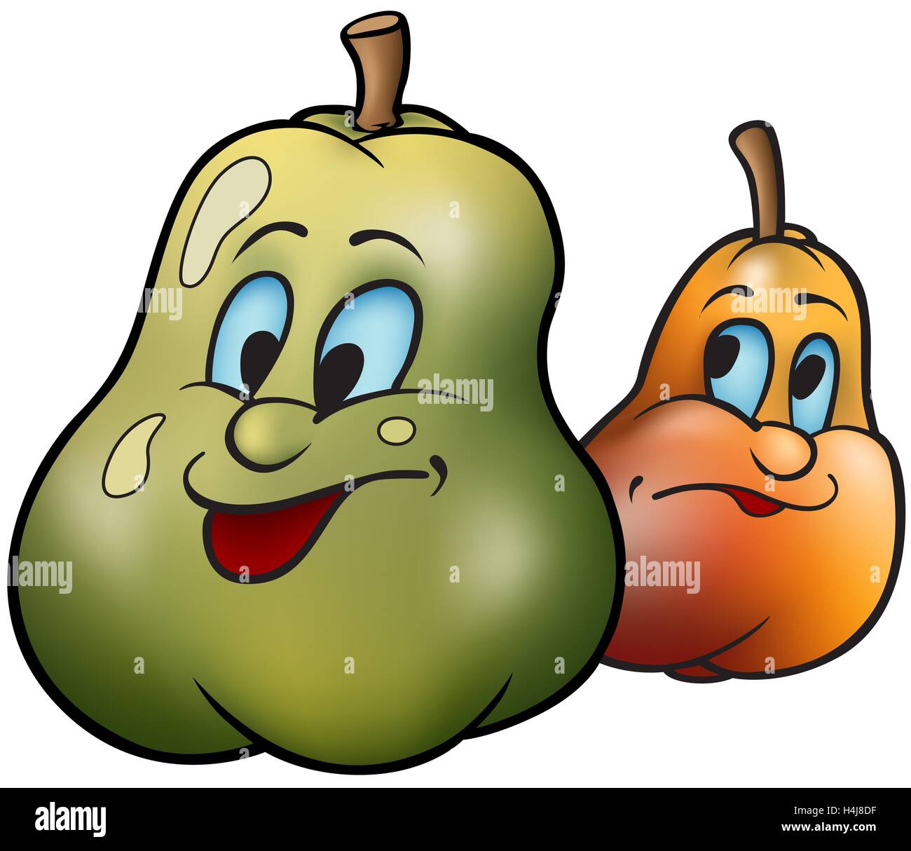 Cartoon pears hi-res stock photography and images - Alamy