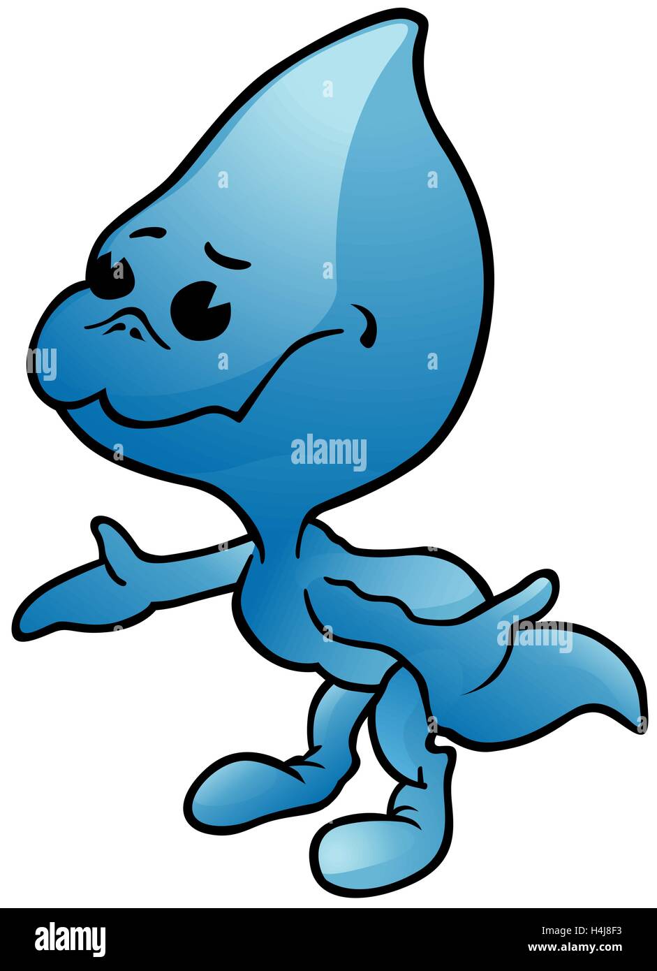 Water drop cartoon hi-res stock photography and images - Alamy