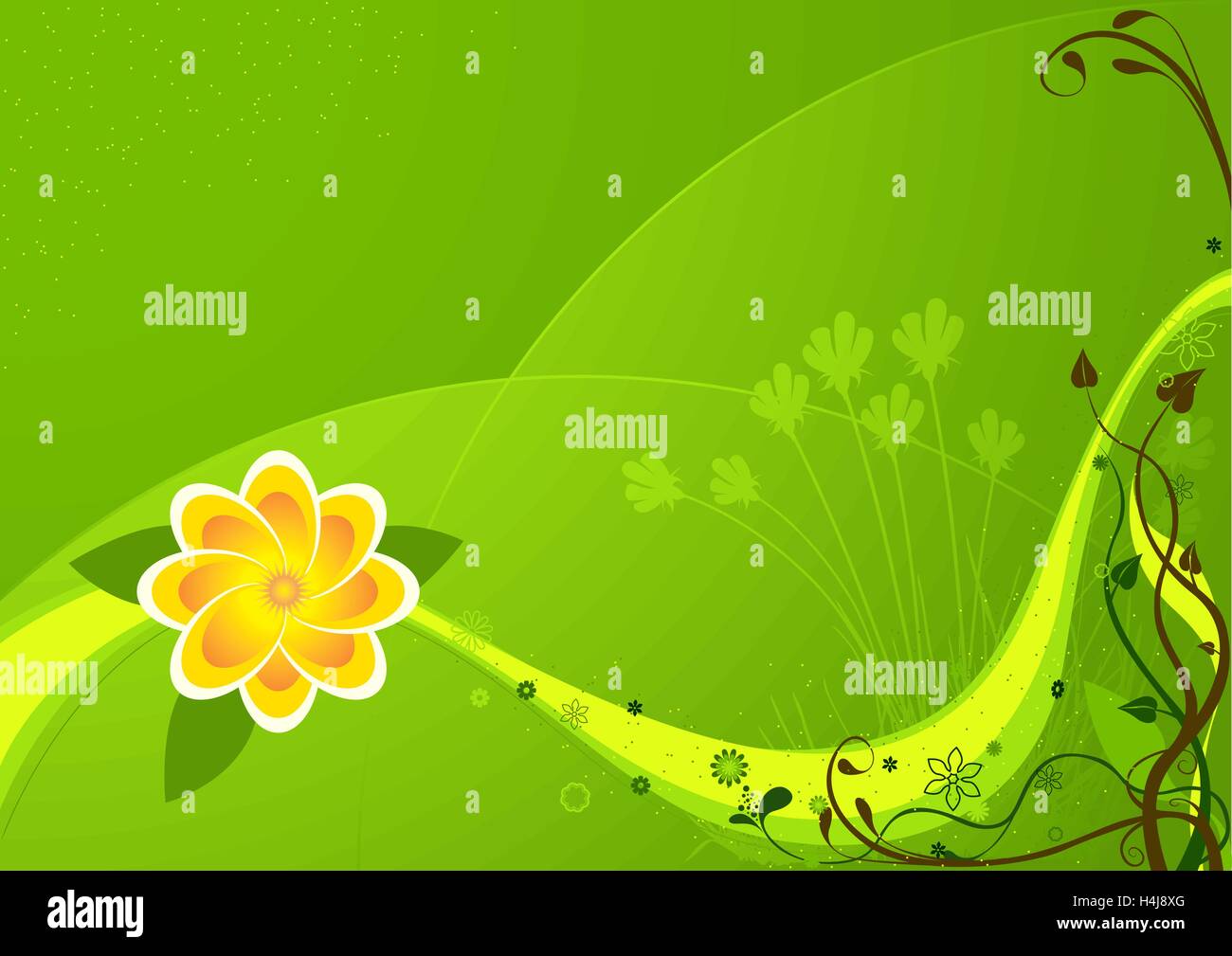 Green Spring Background Stock Vector Image & Art - Alamy