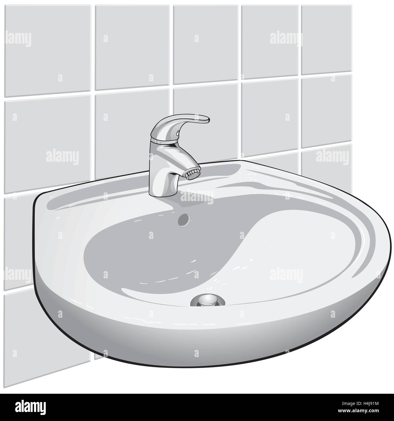 Washing up basin Stock Vector Images - Alamy