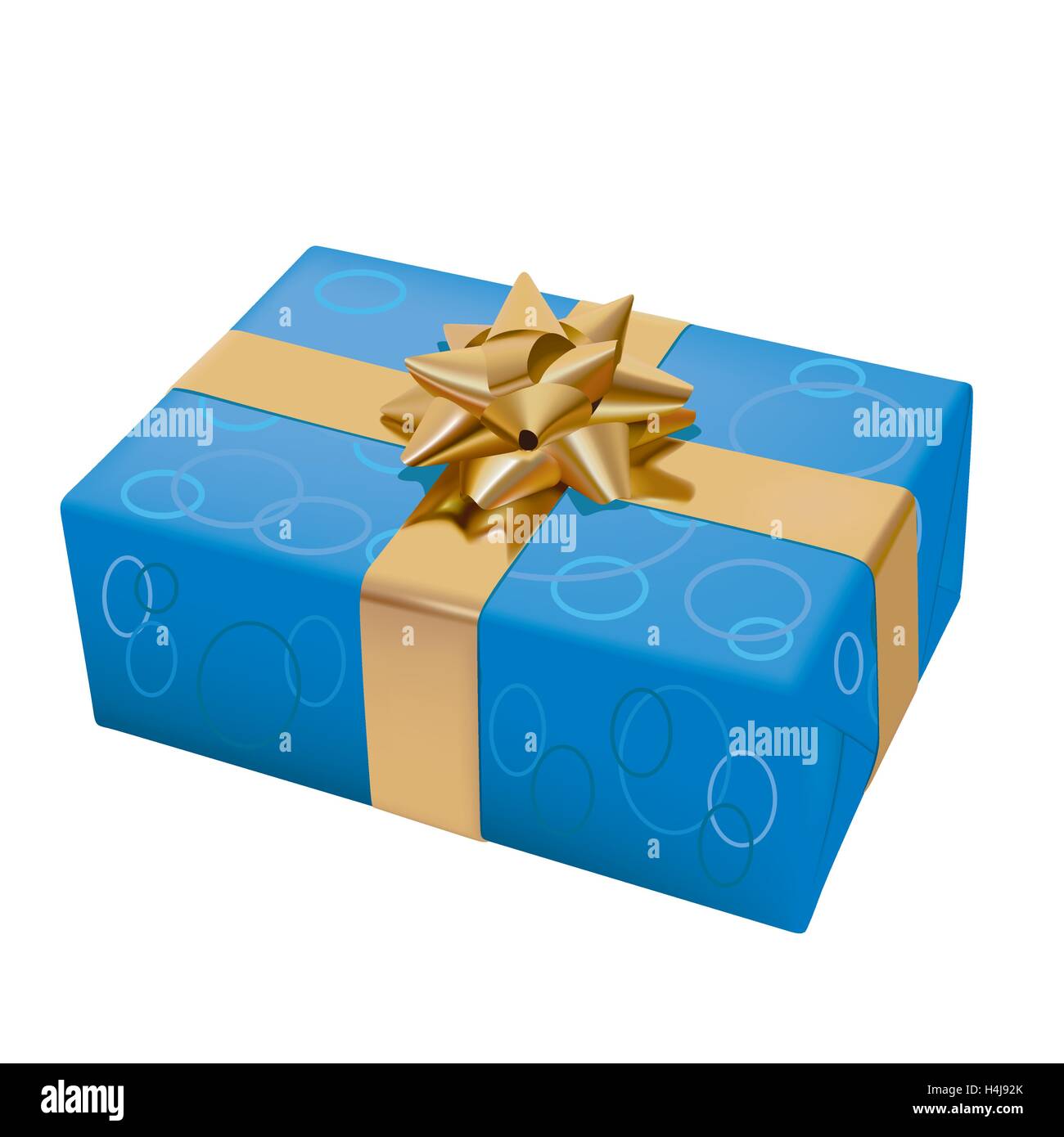 Gold metallic bow ribbon curl Stock Vector Images - Alamy