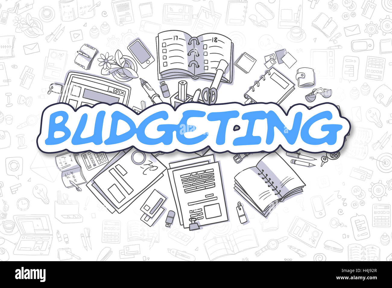 Budgeting - Cartoon Blue Word. Business Concept Stock Photo - Alamy Budgeting - Cartoon Blue Word. Business Concept Stock Photo - Alamy