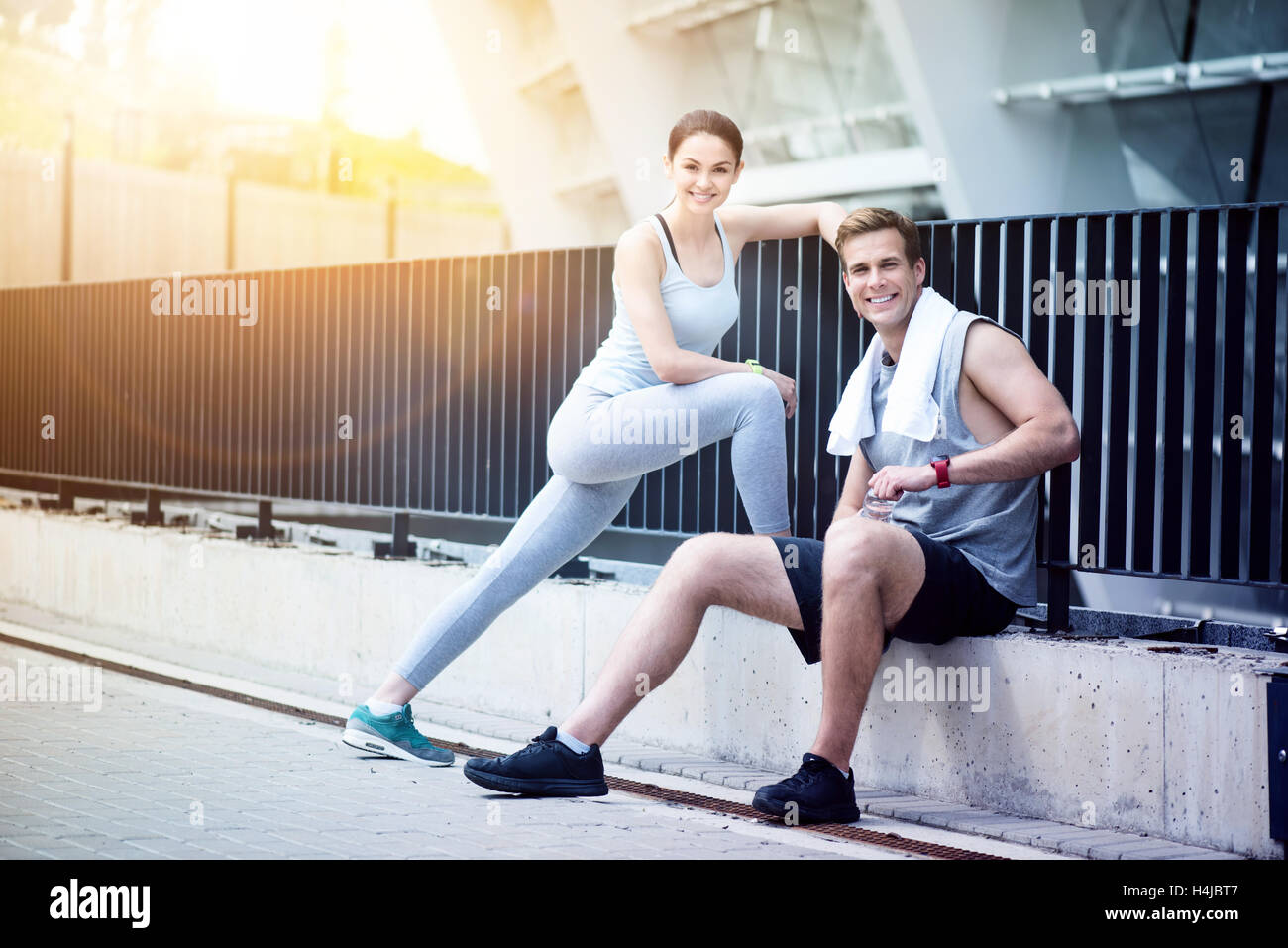 Happy people with active lifestyle Stock Photo - Alamy