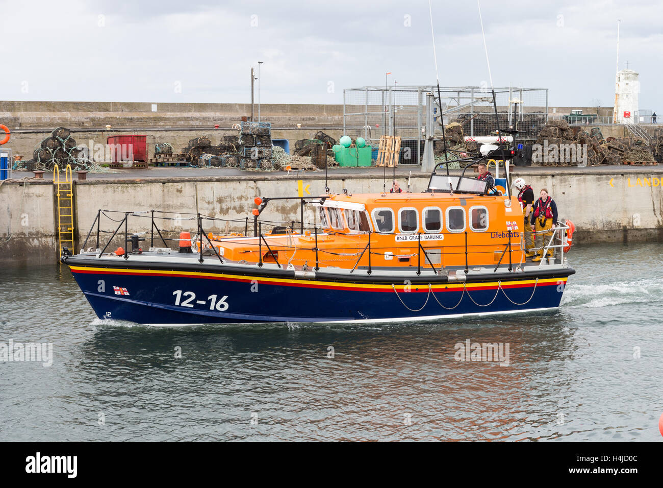 Seahouses lifeboat hi-res stock photography and images - Alamy
