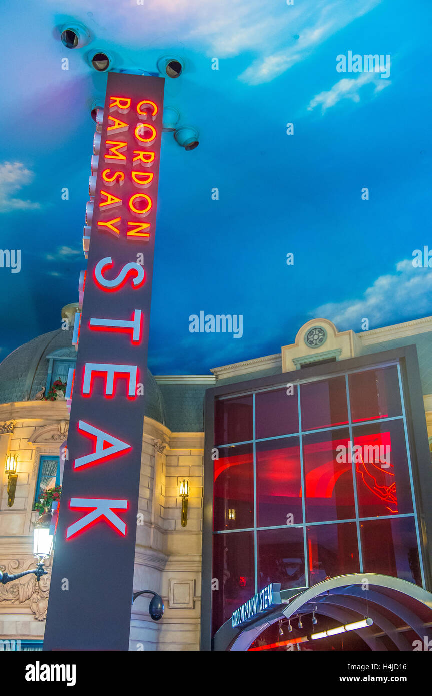 LAS VEGAS - JUNE 22 : The Gordon Ramsay restaurant in Paris hotel in ...