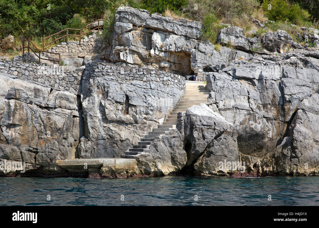 Staircase on the cliff of Sorrento, Italy Stock Photo - Alamy