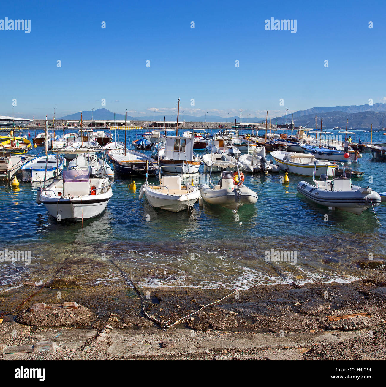 Port of Capri Stock Photo - Alamy