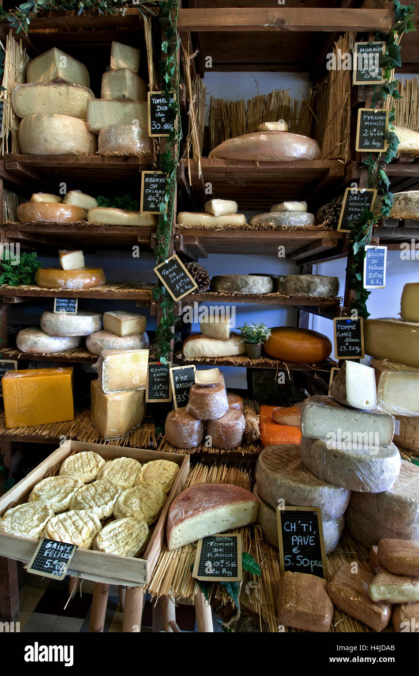 FROMAGERIE handmade French cheeses on display in the artisan fromagerie ...