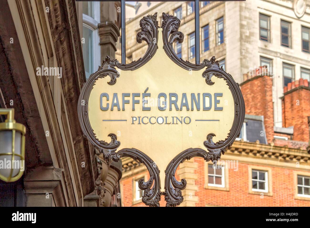 Caffe Grande Piccolino, Sign Piccolino on Clarence Street in Manchester ...