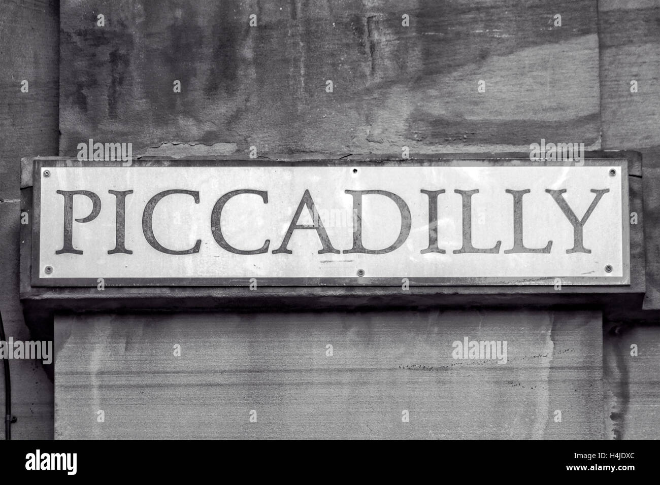 PiManchester City street names and signs, Greater Manchester, UK Stock ...