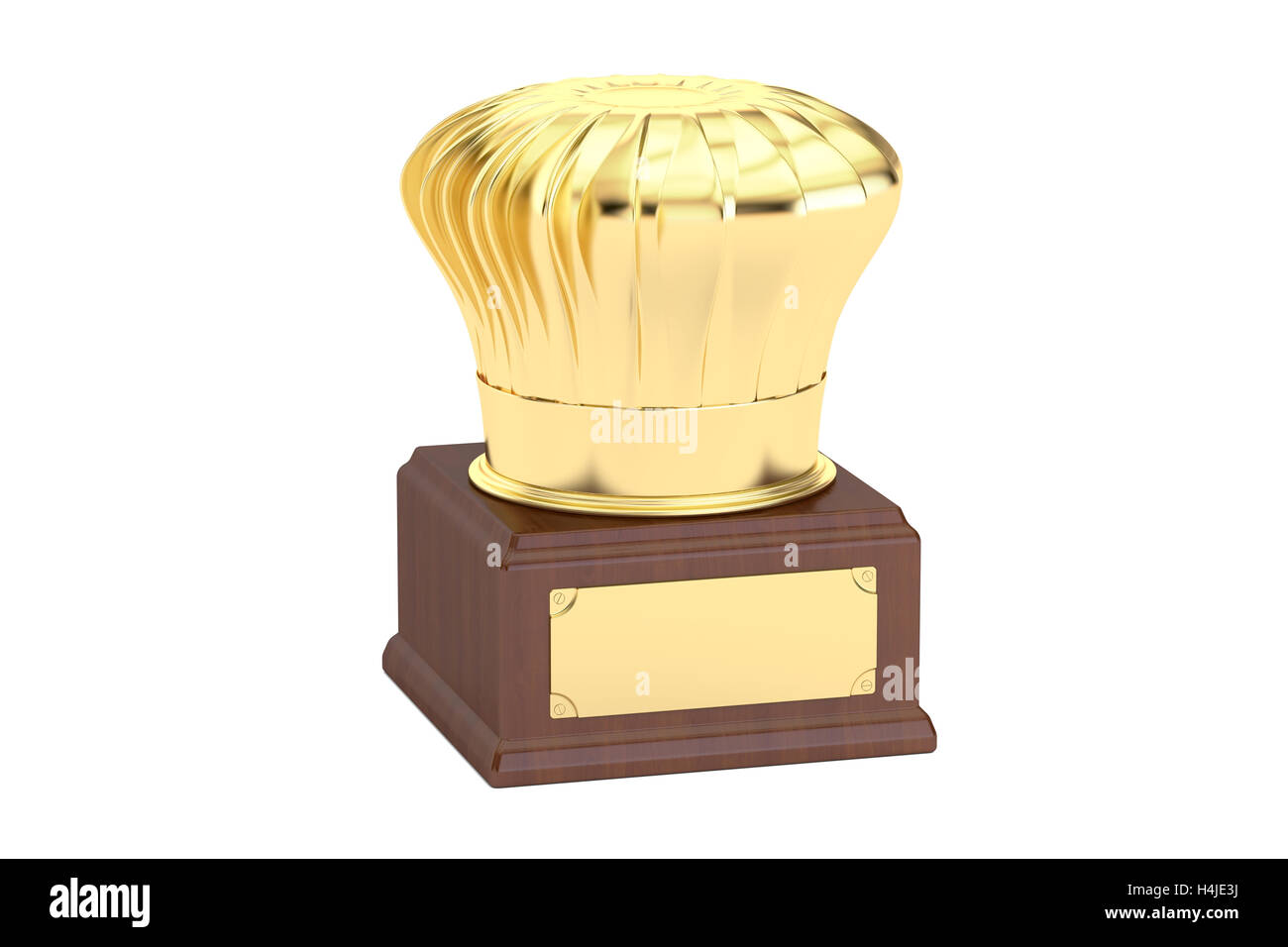 Best Chef Golden Award, 3D rendering Stock Photo - Alamy