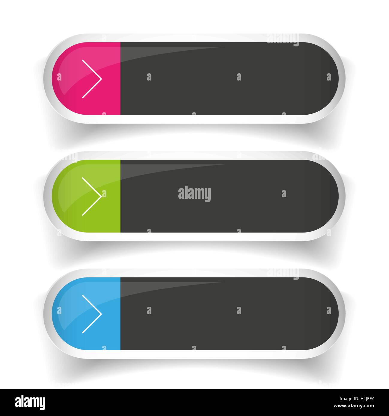 Empty Web Button set vector Stock Vector Image & Art - Alamy